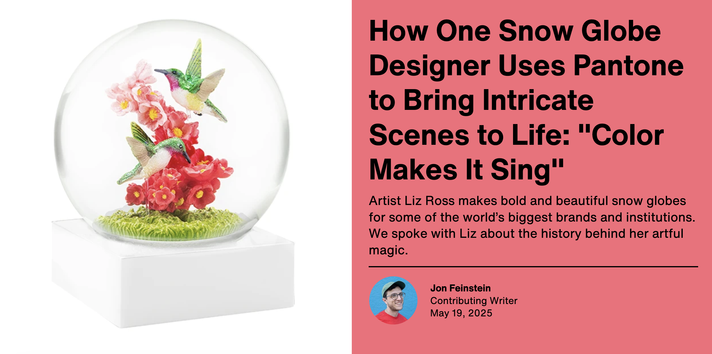 How One Snow Globe Designer Uses Pantone to Bring Intricate Scenes to ...